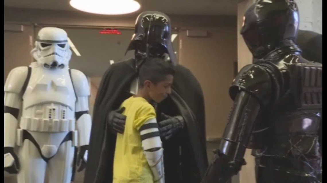 Darth Vader delivers bionic arm to Nebraska elem. student | 11alive.com