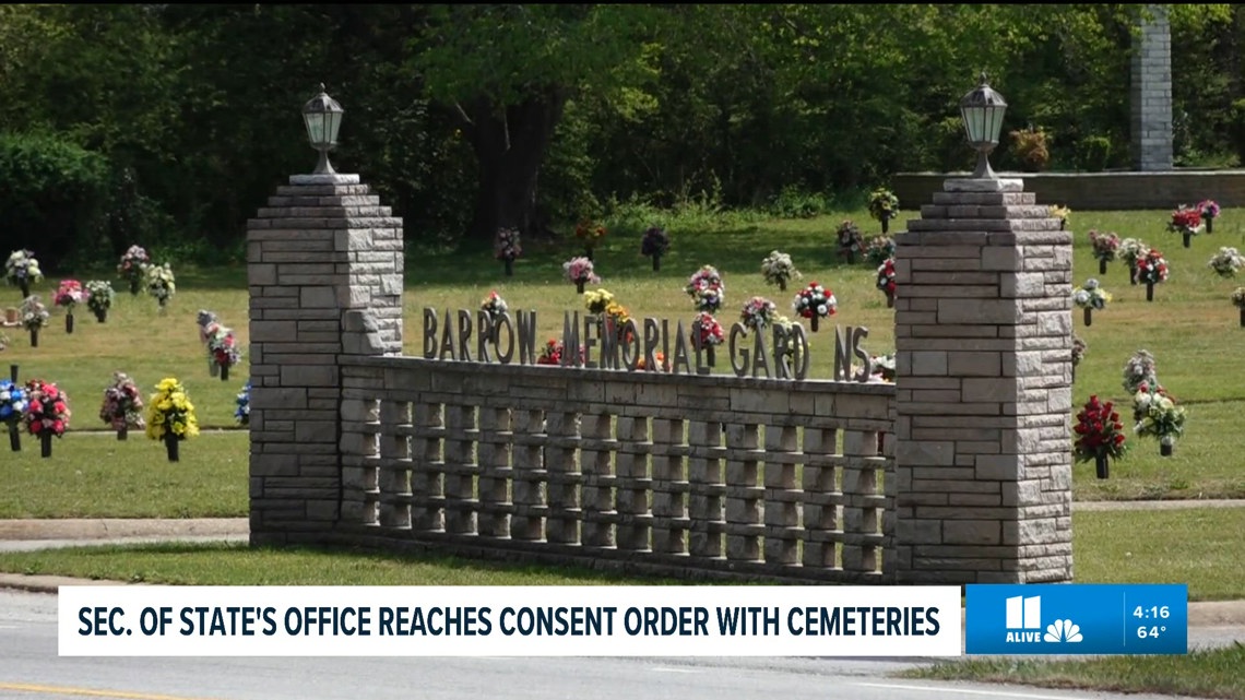 Secretary of State reaches consent order with cemeteries | 11alive.com