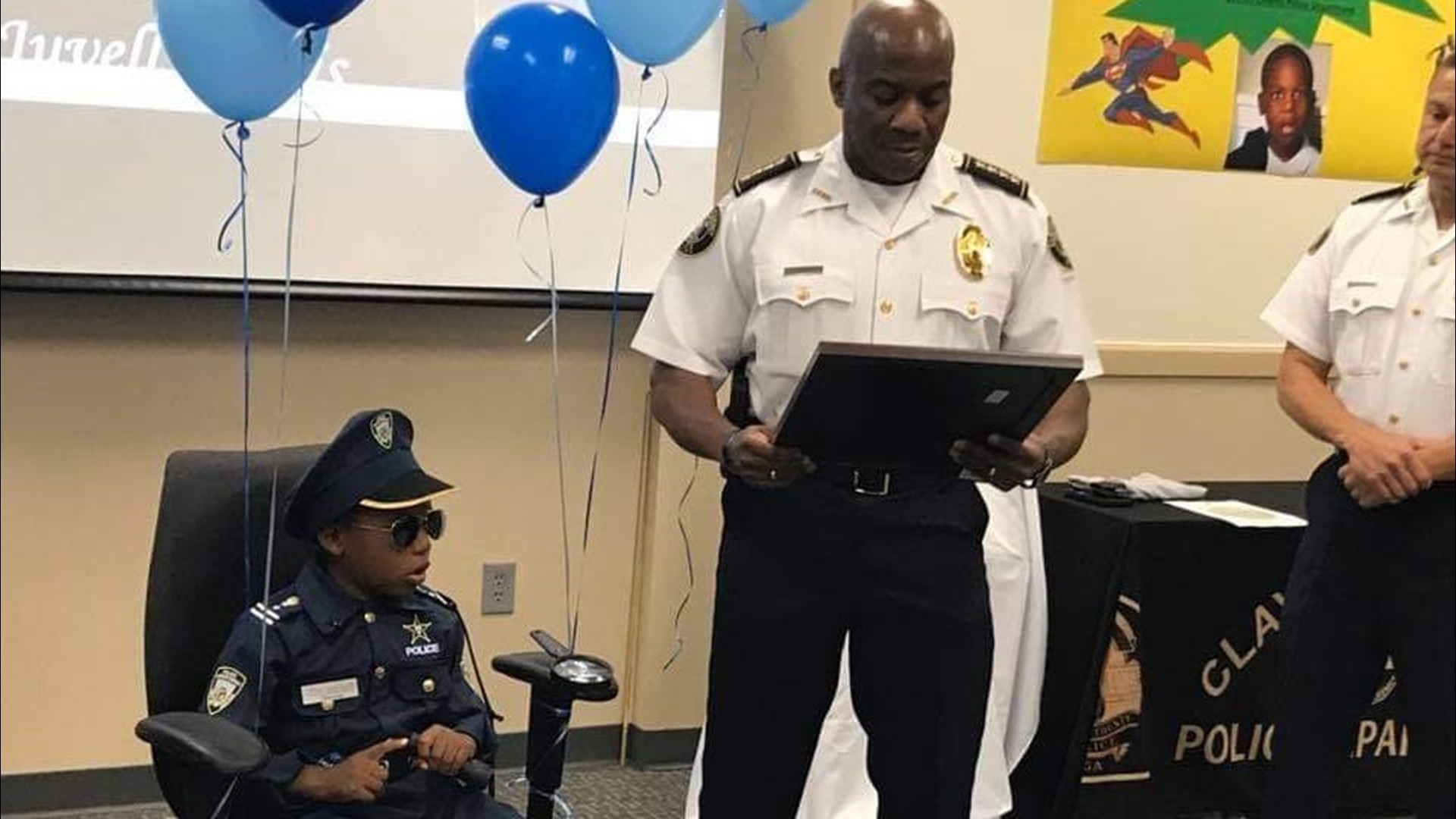 Boy with brain cancer has wish to be police officer fulfilled | 11alive.com