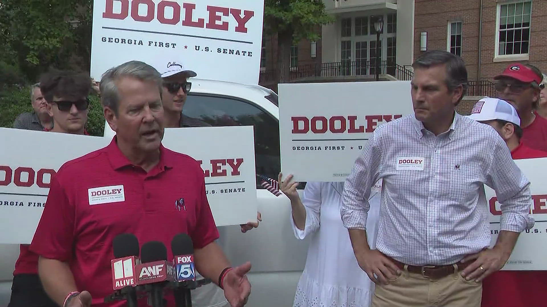 Gov. Brian Kemp endorses Derek Dooley for U.S. Senate seat | 11alive.com