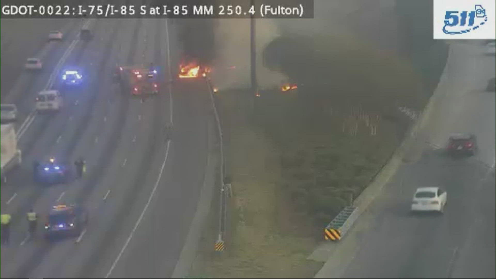 Car fire I-85 south in Atlanta | 11alive.com