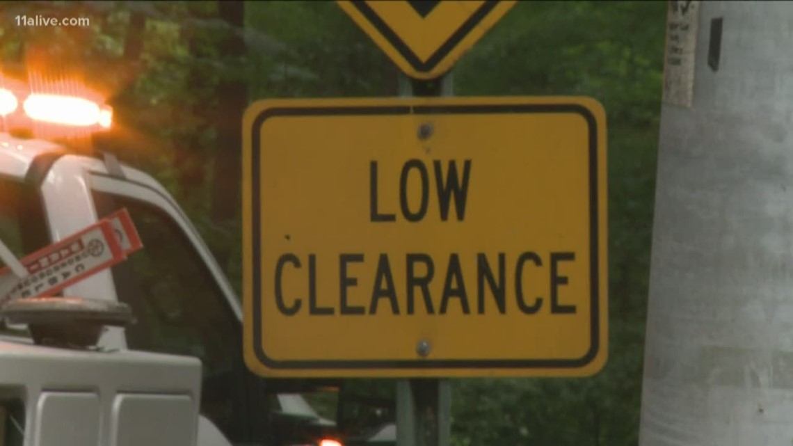 Truck hits Covered Bridge warning bars just after installation ...