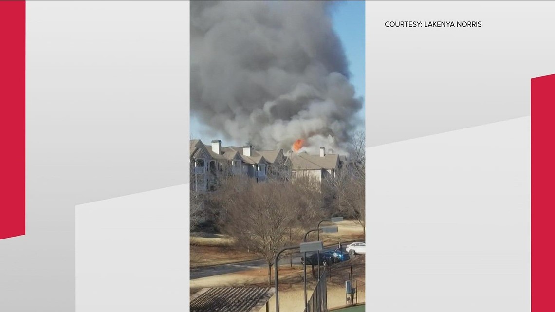 Crews working to extinguish large fire at DeKalb County apartment ...