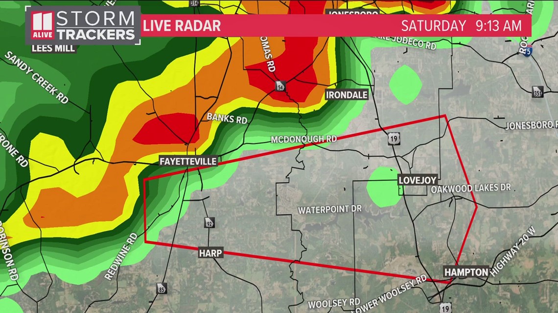 Tornado and severe thunderstorm warnings issued in north Georgia ...