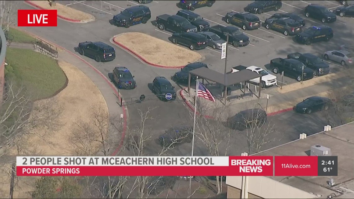 2 shot in parking lot at McEachern High School, officials say | 11alive.com