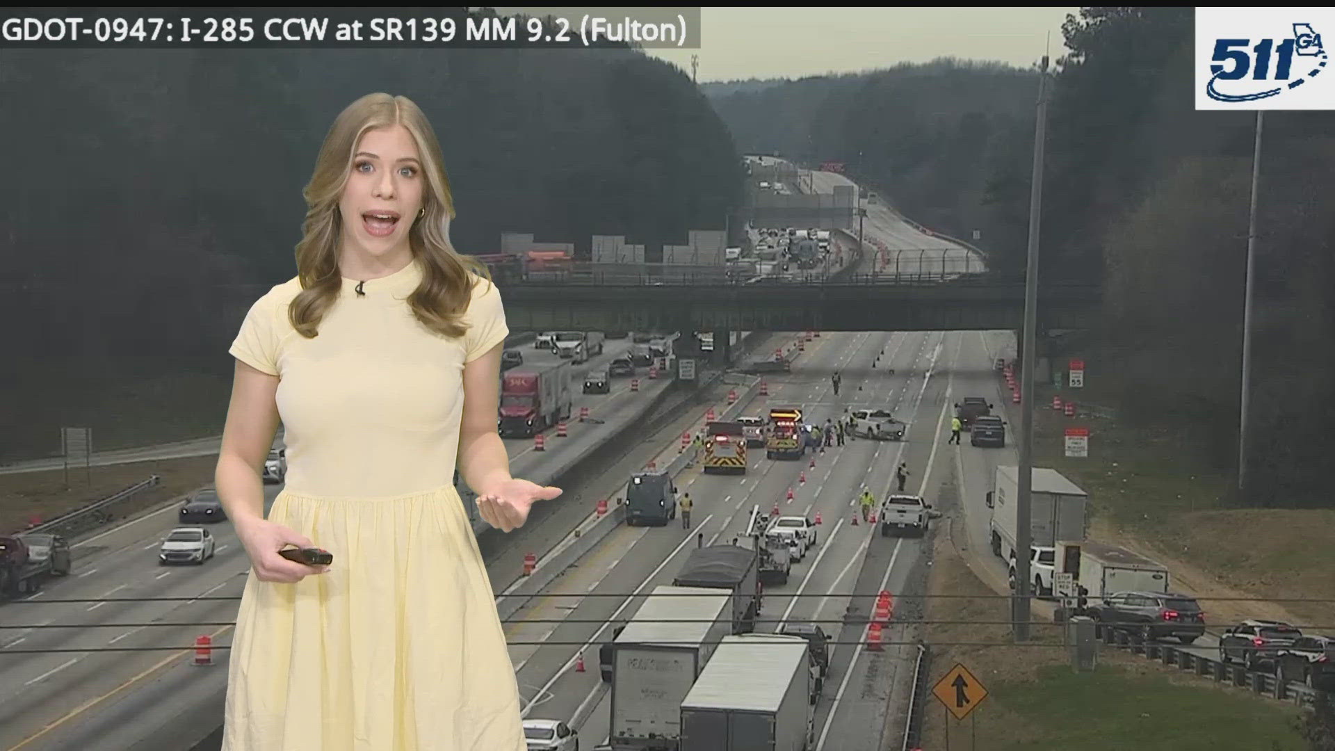 Traffic Alert: Lanes reopening on I-285 in Fulton County after crash ...