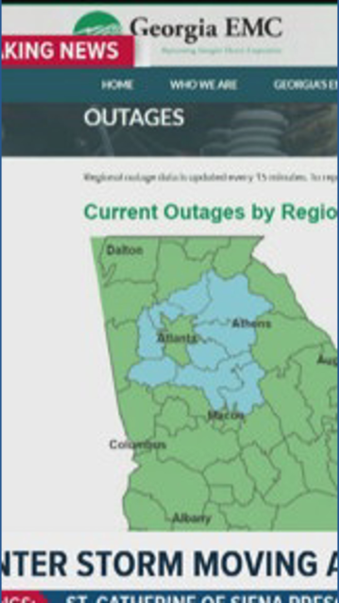 Tracking power outage situation in Georgia amid ice storm | 11alive.com