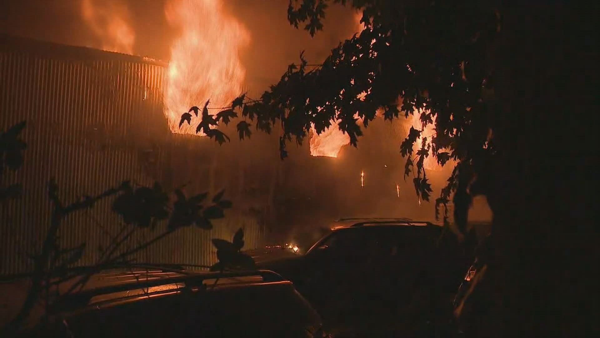 Tucker building catches fire on Townsend Court | 11alive.com