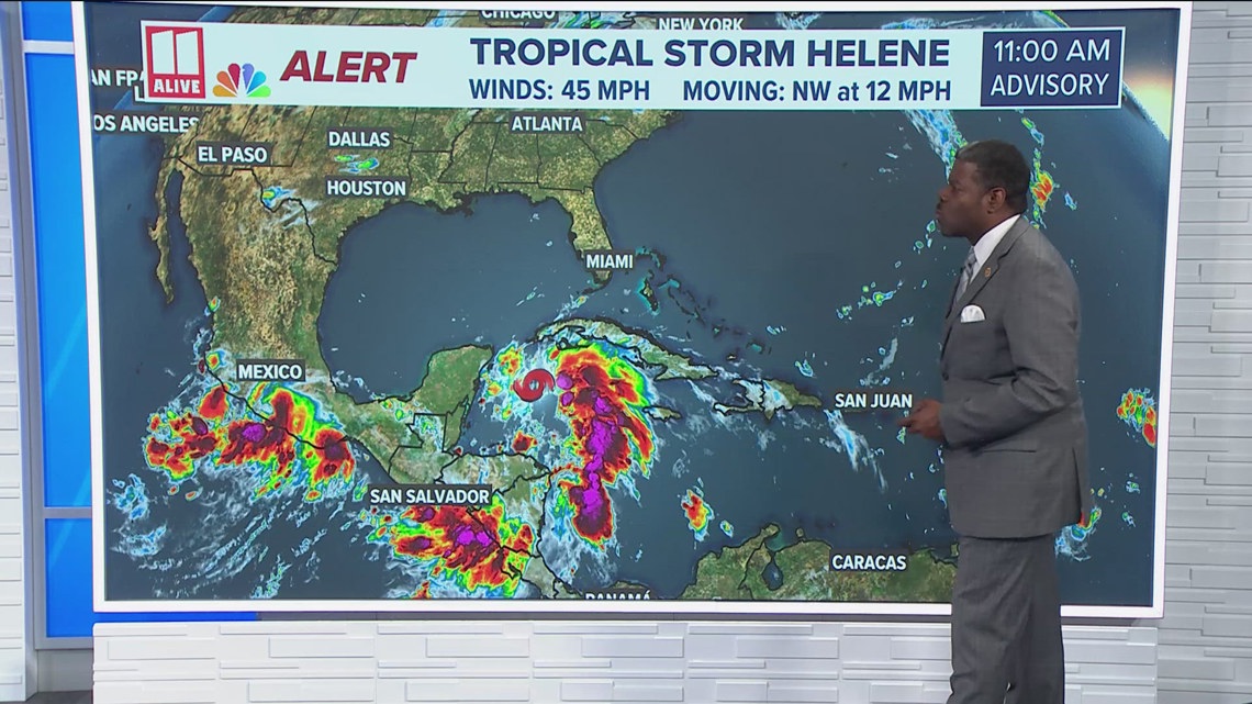 Tropical Storm Helene forms | Look at possible path | 11alive.com