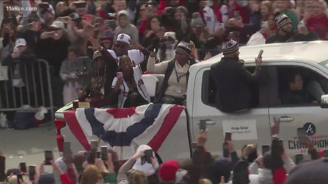 Sneak peak: Look inside the massive Atlanta Braves World Series parade ...