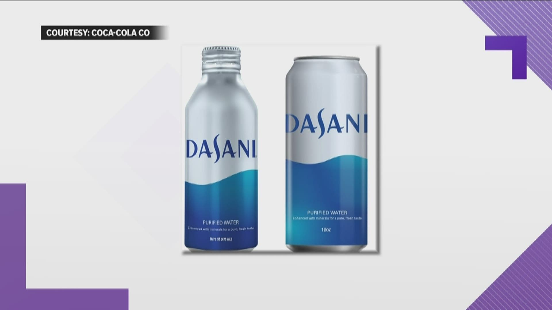 Dasani takes steps to reduce plastic waste by putting water in cans ...