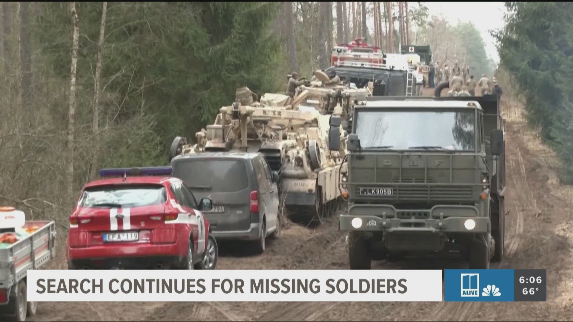 Latest on recovery efforts for 4 missing US soldiers in Lithuania March ...