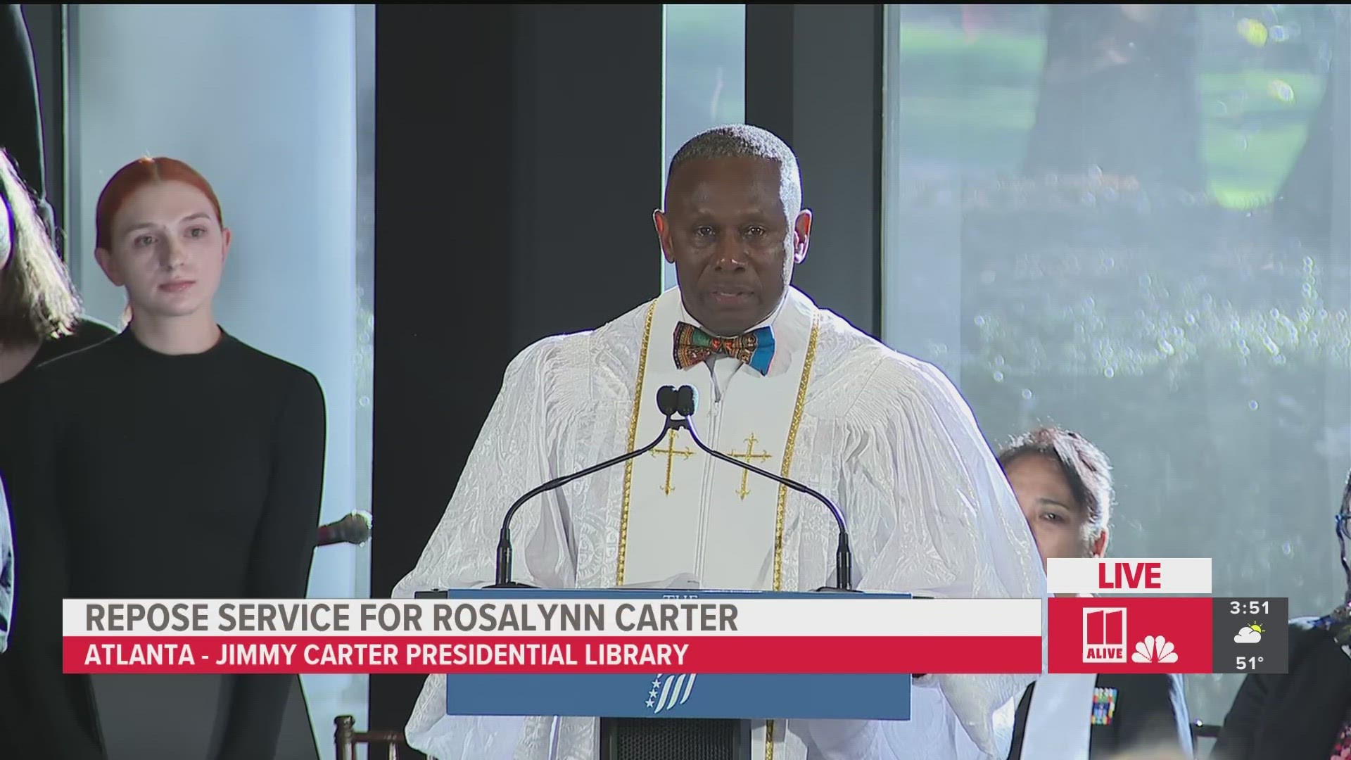 Pastor Tony Lowden pays tribute to Rosalynn Carter | 11alive.com