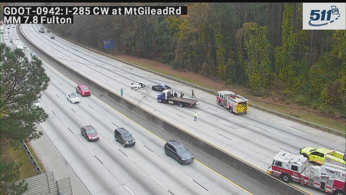 Crash on I-285 south near Highway 166 | 11alive.com