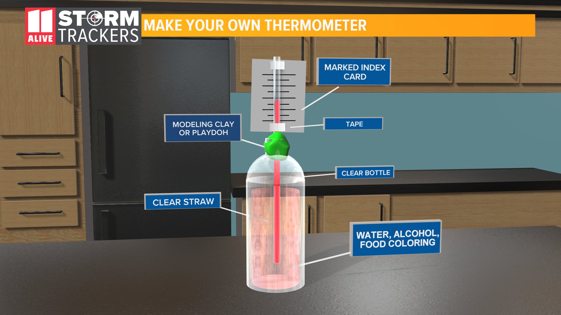 How to make your own thermometer experiment | 11alive.com