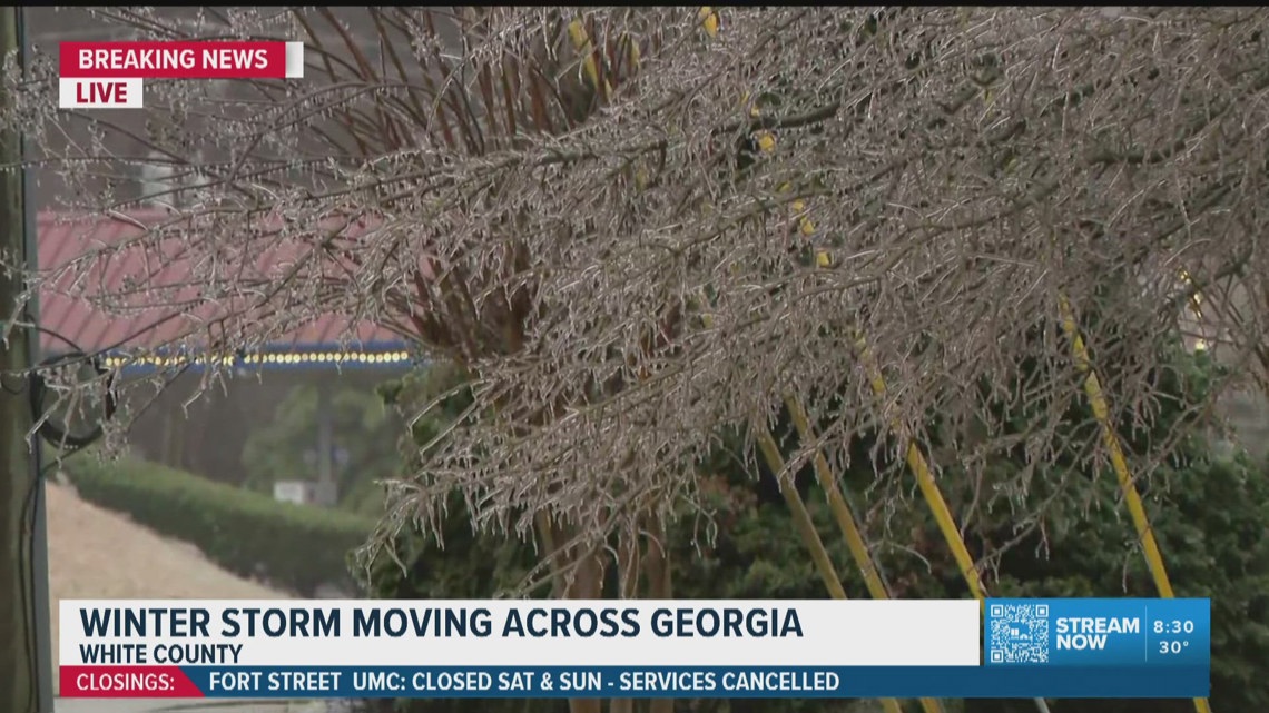 White County sees slick roads and power outages | 11alive.com