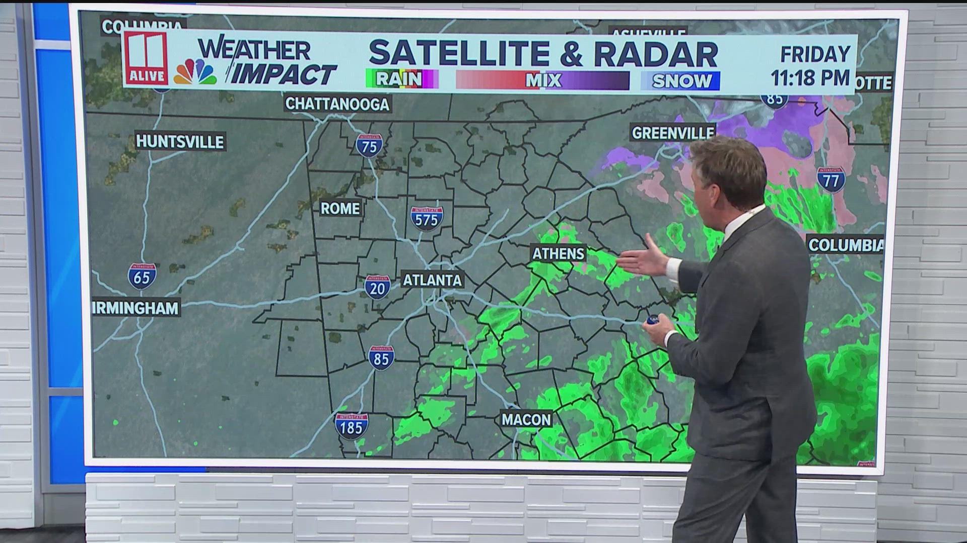 Atlanta Georgia snow totals Friday January 10 | 11alive.com