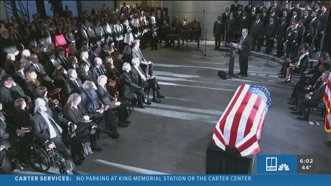 Jimmy Carter lies in repose, recap of funeral service | Team coverage | 11alive.com