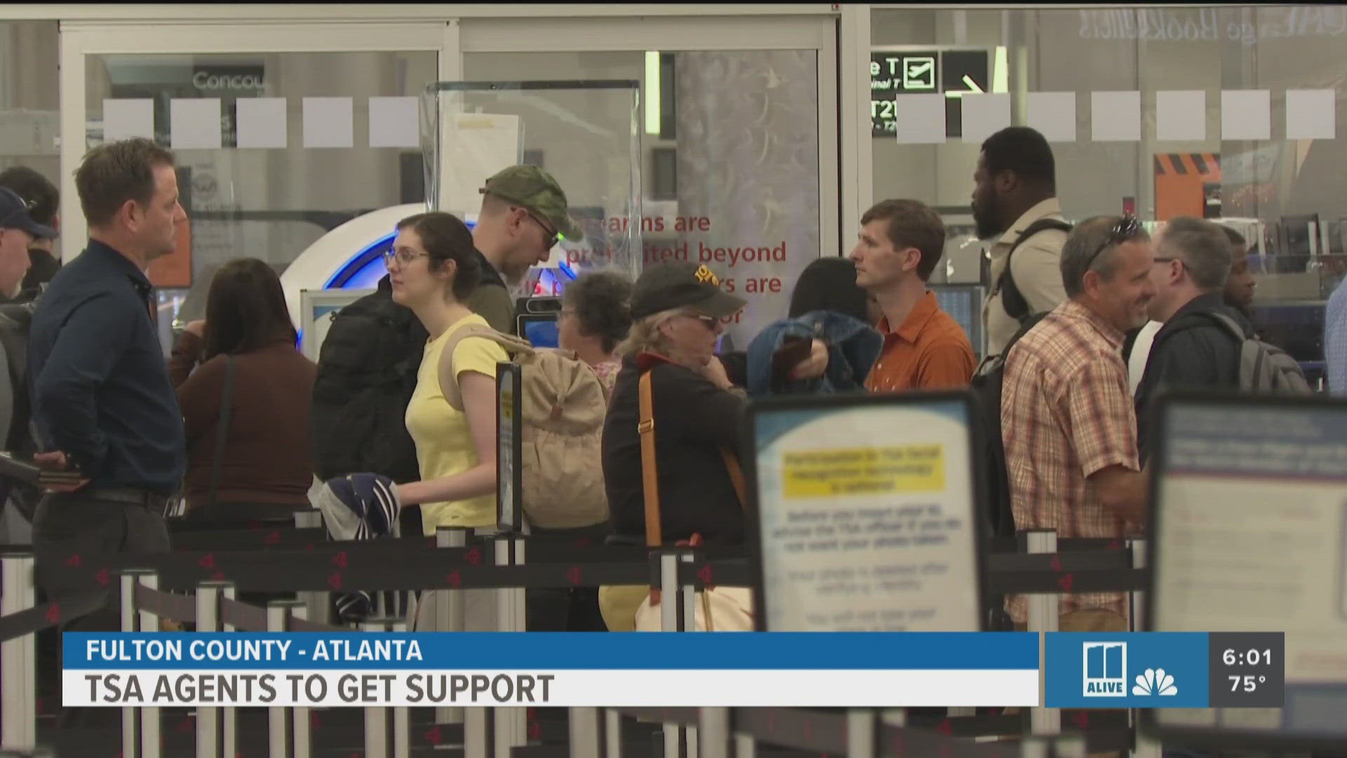 TSA agents at Atlanta airport to receive support as paychecks stop ...