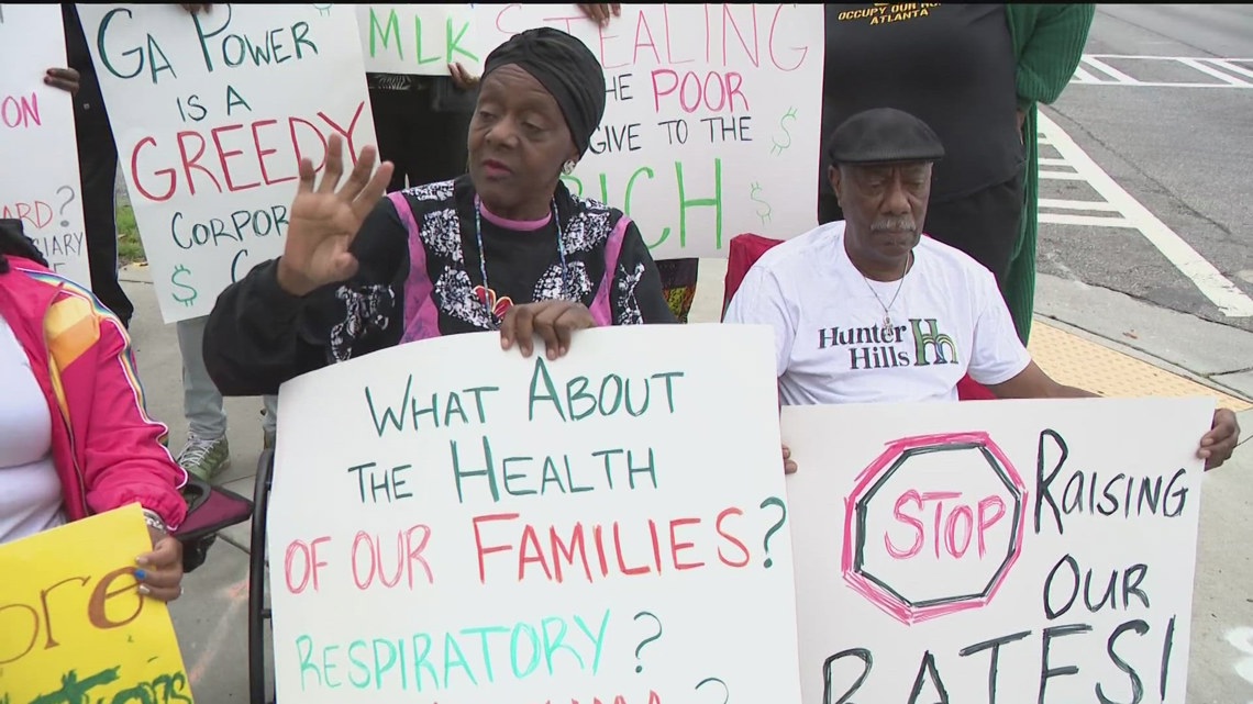 Atlanta's Vine City residents protest Georgia Power substation plans ...