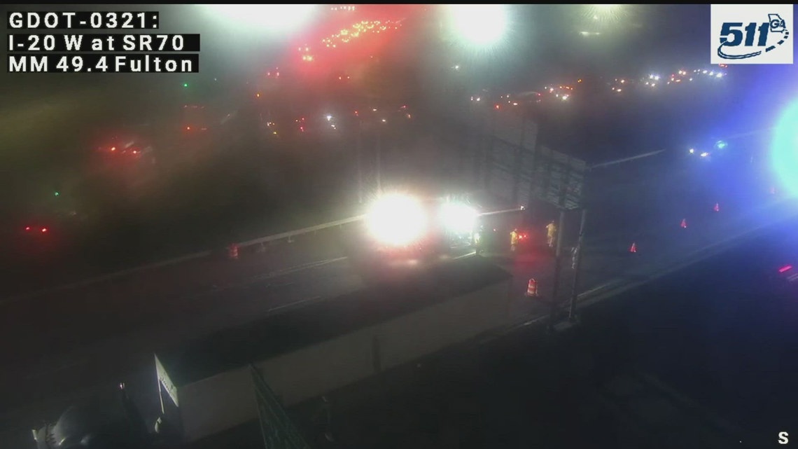 TRAFFIC: I-20 East partially reopens at Fulton Industrial after tractor ...