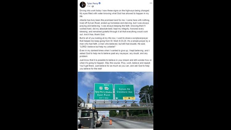 Tyler Perry Studios sign debuts on GA-166 | 11alive.com