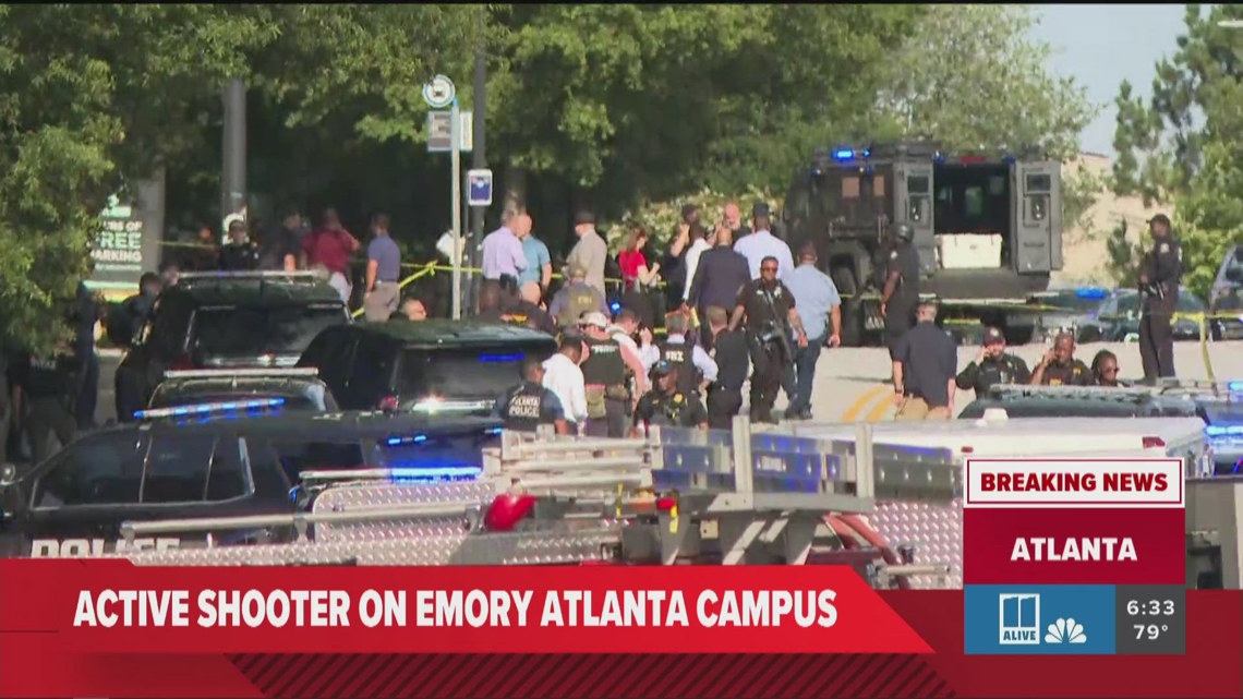 Scene near Emory Point CVS following 'active shooter' at Emory Atlanta ...