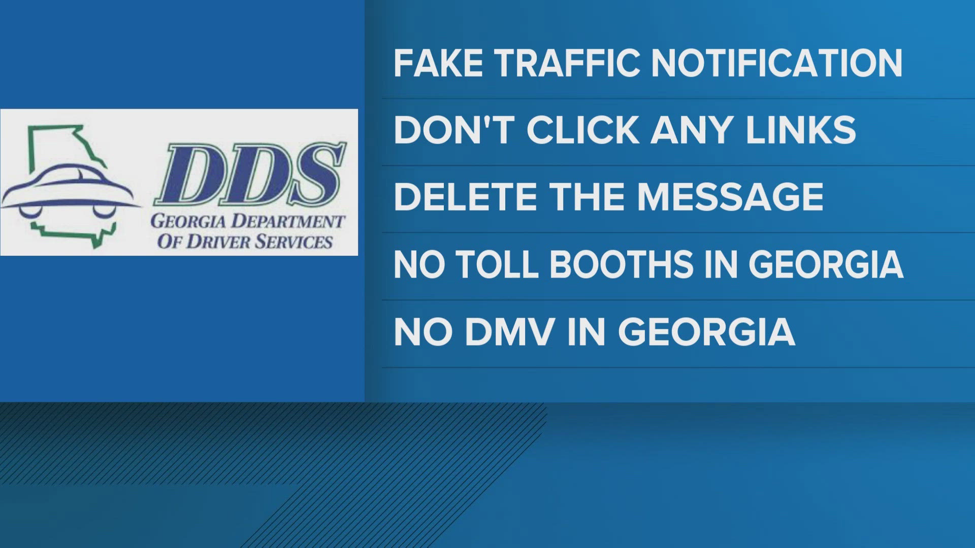 Georgia DDS warning residents about text message scam | 11alive.com