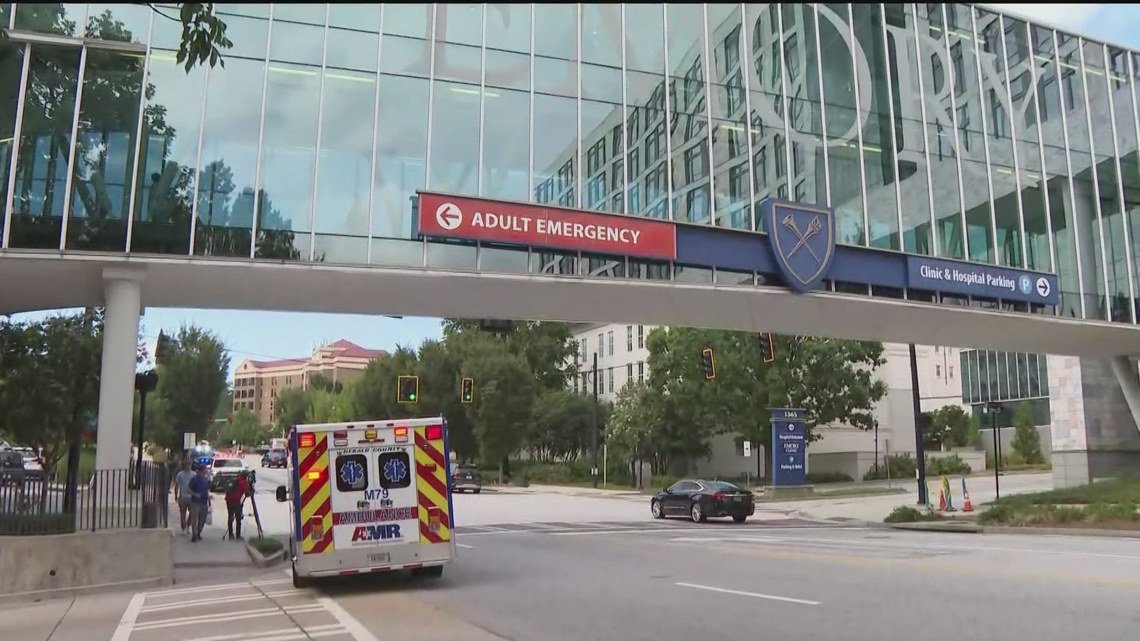 Scene at Emory Hospital following apparent 'active shooter' scene at ...