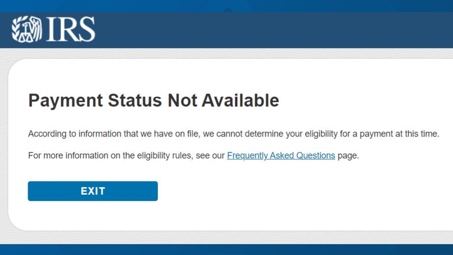 Some still see Payment Status Not Available on IRS check tracker ...