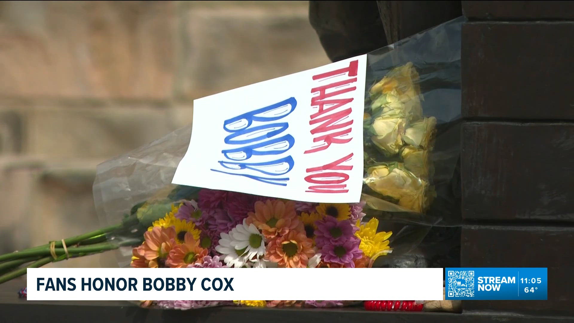 Fans remember legendary Atlanta Braves manager Bobby Cox with flowers ...