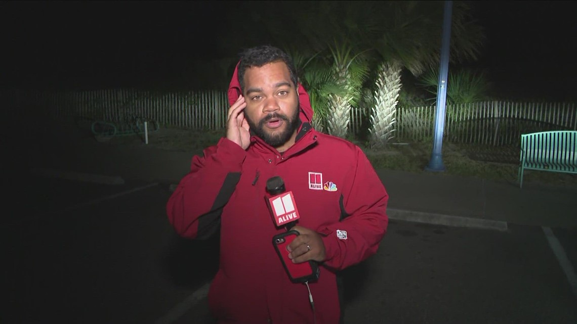 Strong winds visible in Georgia as Tropical Storm Ian moves up ...