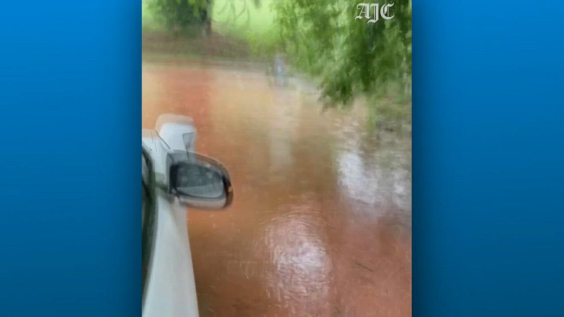 Journalist in Waymo gets stuck in Atlanta flash flooding | 11alive.com