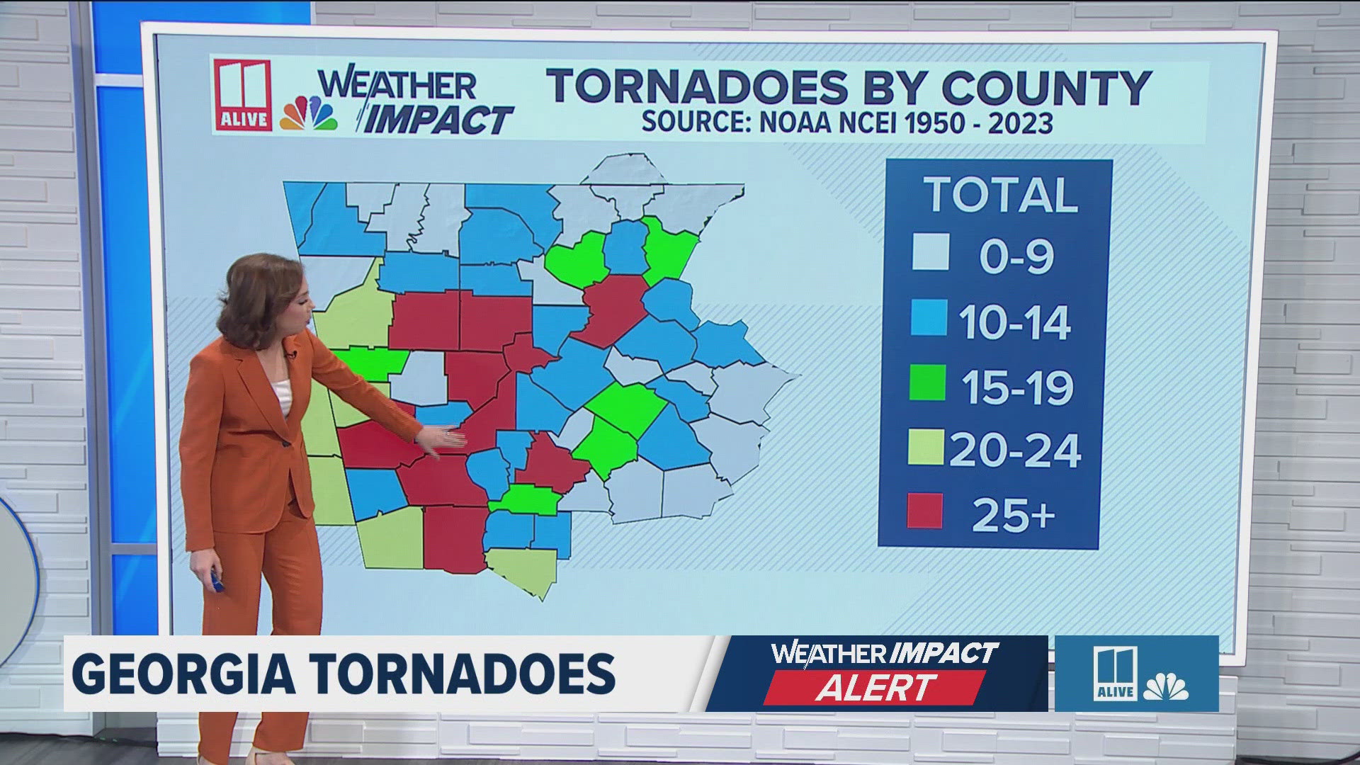 Which counties have the most tornadoes in Georgia? | 11alive.com