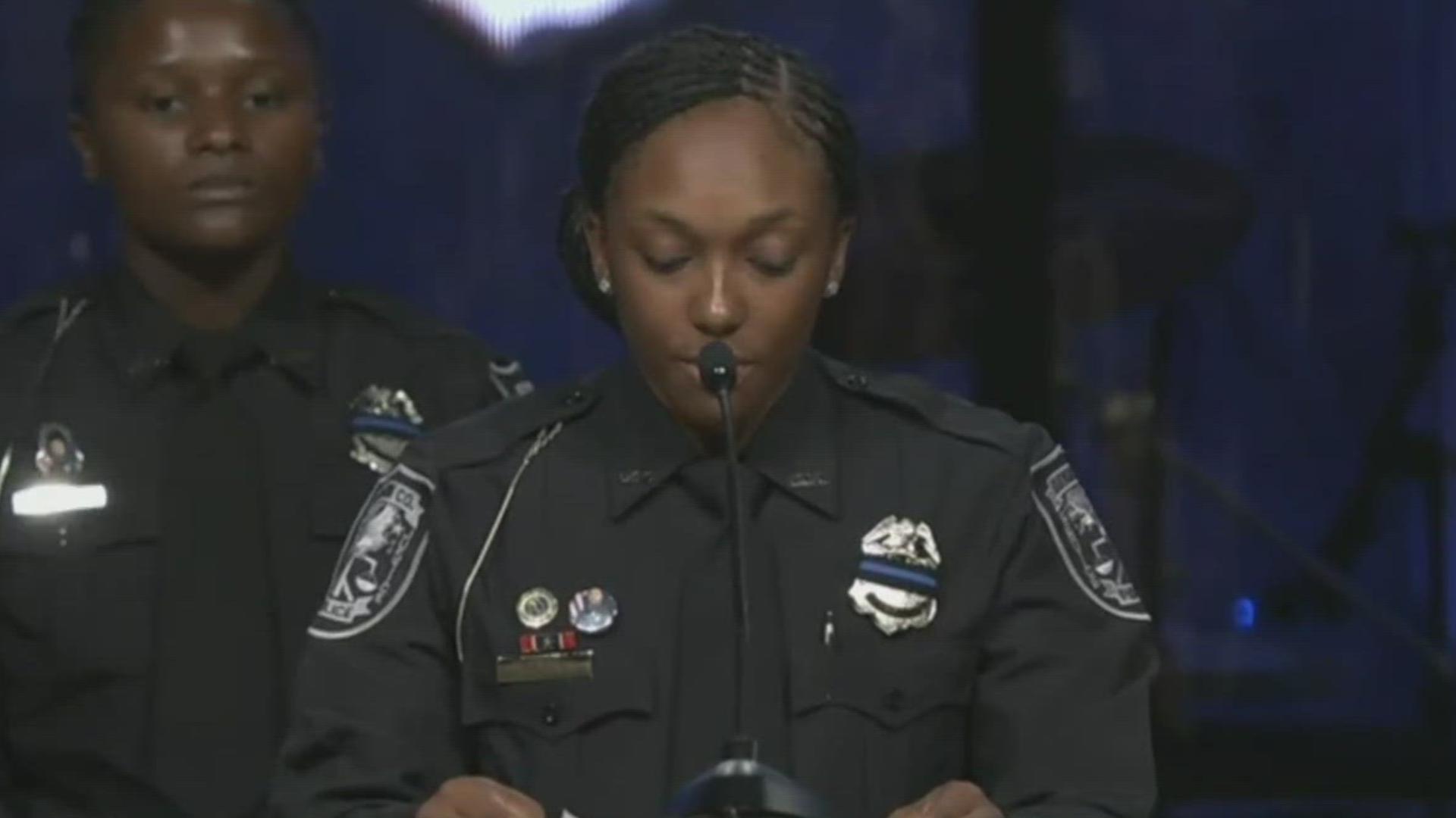 Fellow officers honors fallen DeKalb officer's legacy | 11alive.com