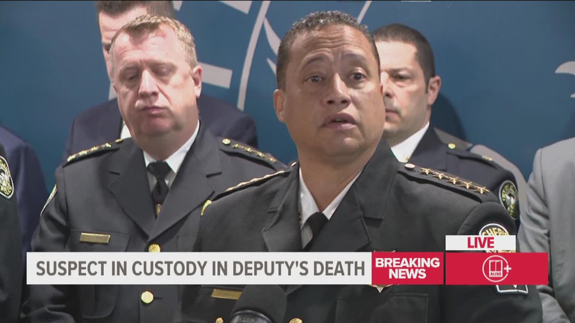 Fulton County sheriff speaks after suspect arrested in deputy's killing ...