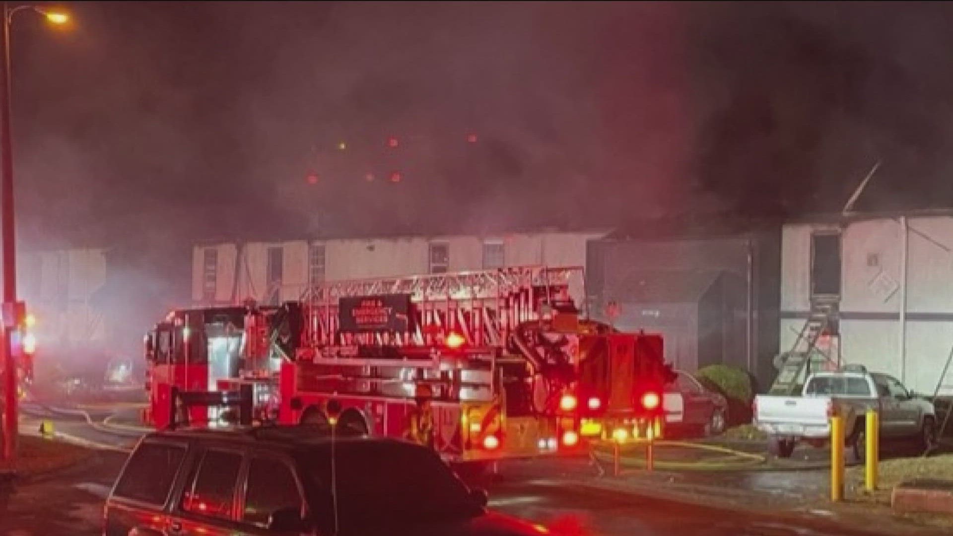 Fire on Sparrows Lane in Norcross on Wednesday | 11alive.com