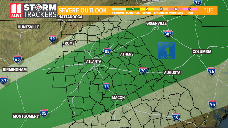 Atlanta rain to come down heavy today | 11alive.com