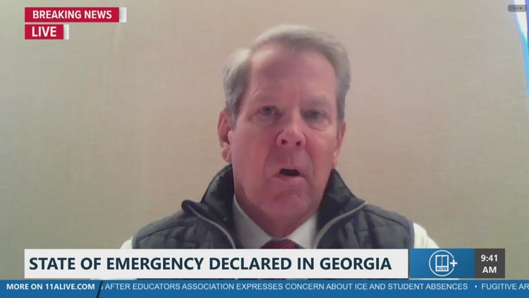 Gov. Kemp declares State of Emergency throughout Georgia ahead of ...