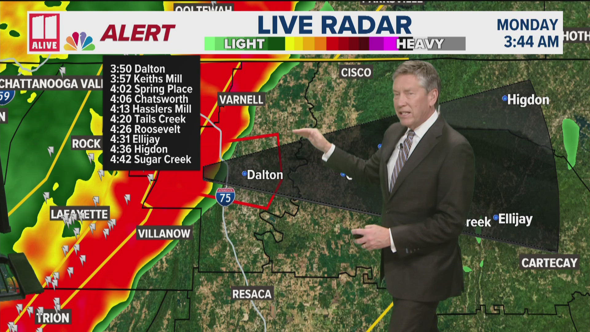 Tornado Warning in Dalton, Georgia | 11alive.com
