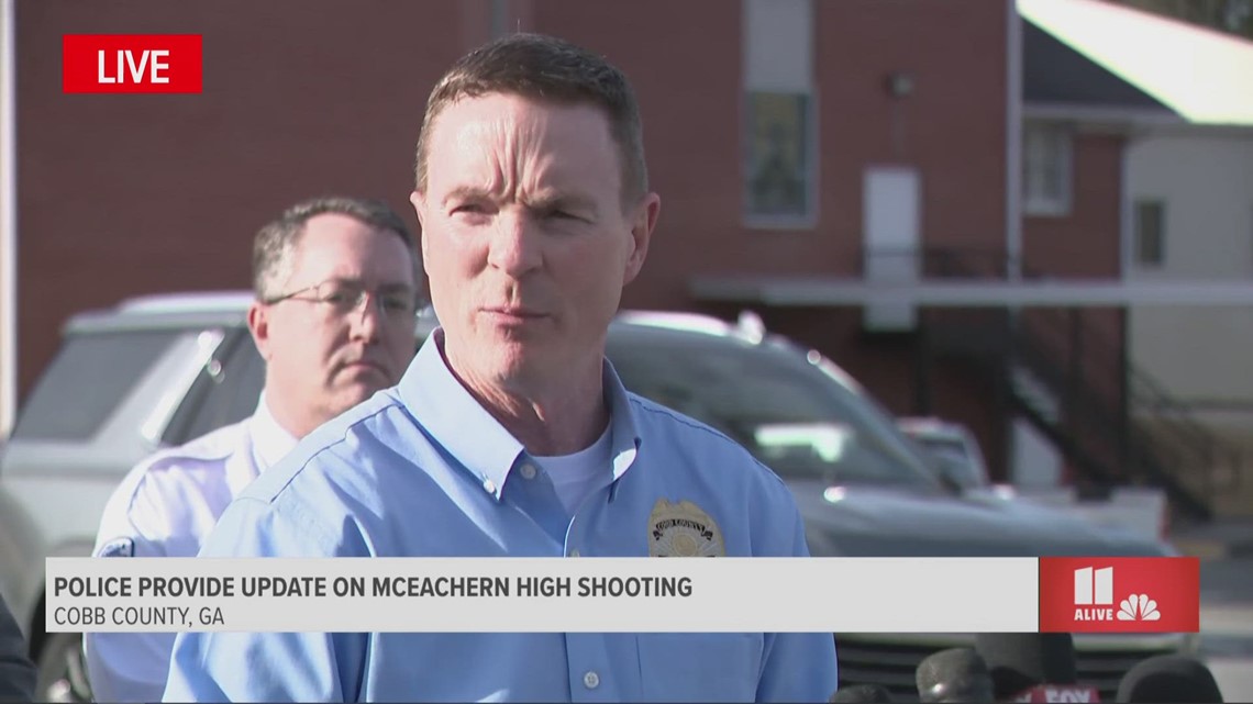 Cobb County Police Chief update on McEachern High School shooting ...
