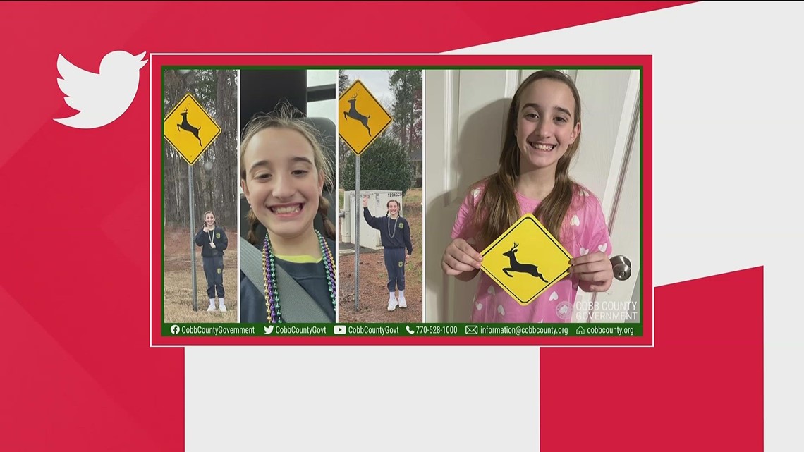 Cobb County gets new deer crossing signs thanks to this young girl ...