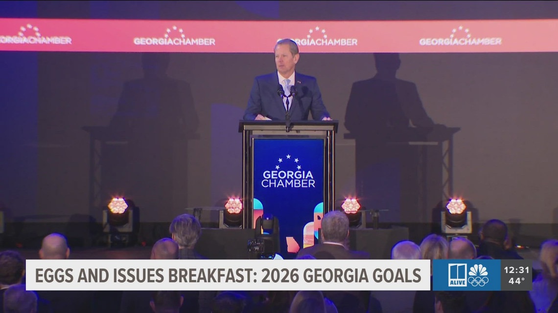 Kemp, Atlanta mayor talk goals at 2026 Georgia 'Eggs and Issues ...
