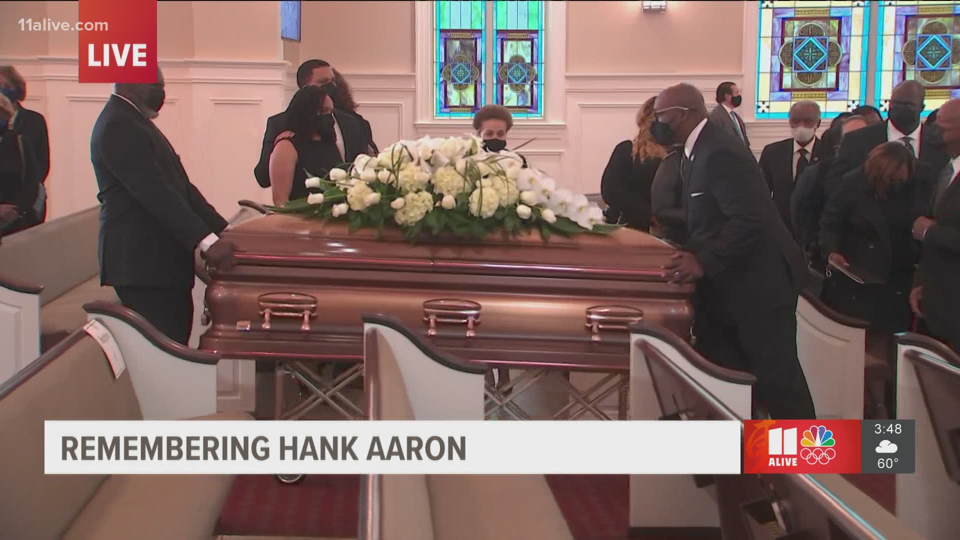 Hank Aaron Funeral | Recessional | 11alive.com