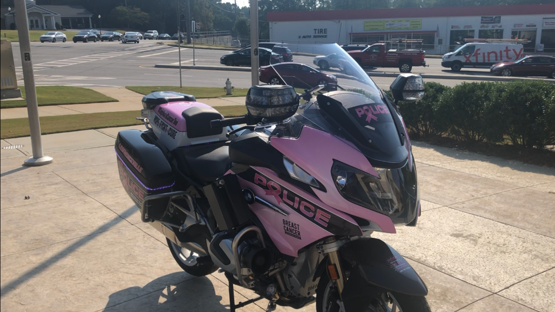 Lawrenceville Police, Motorcycle, Breast Cancer Awareness | 11alive.com