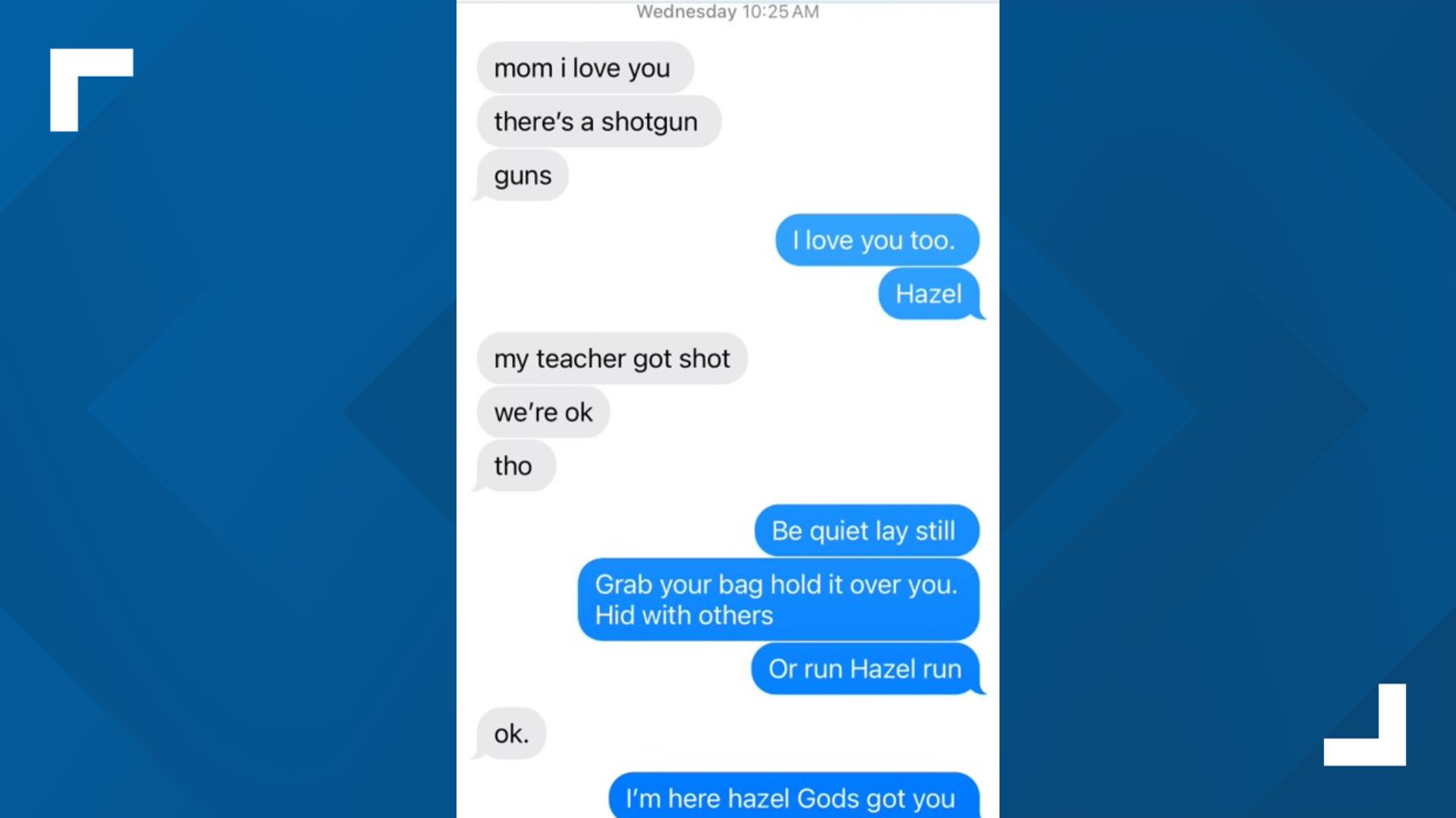 Apalachee student describes emotions texting loved ones | 11alive.com