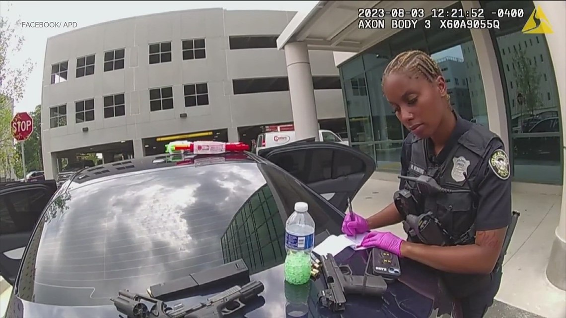 Bodycam | Murder suspect arrested, caught shooting airsoft guns at ...