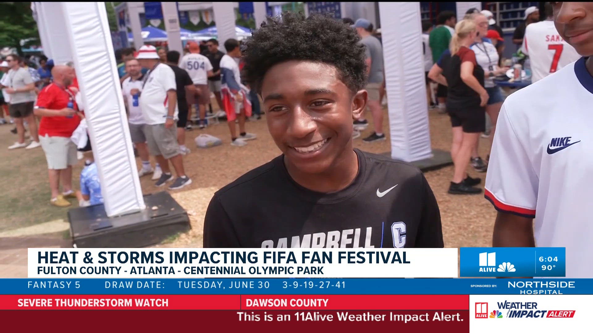 Heat and storms impacting FIFA Fan Festival in Downtown Atlanta ...