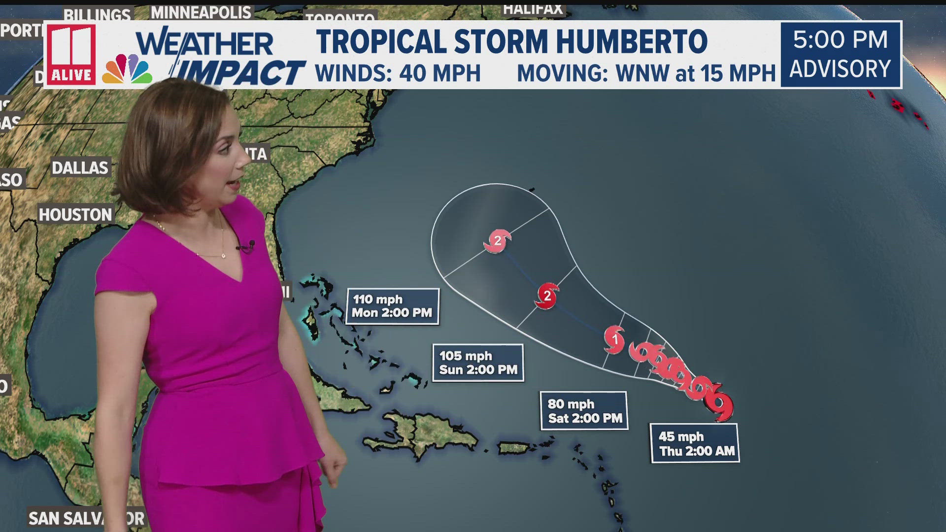 Humberto forms in the Atlantic | Models and Track | 11alive.com