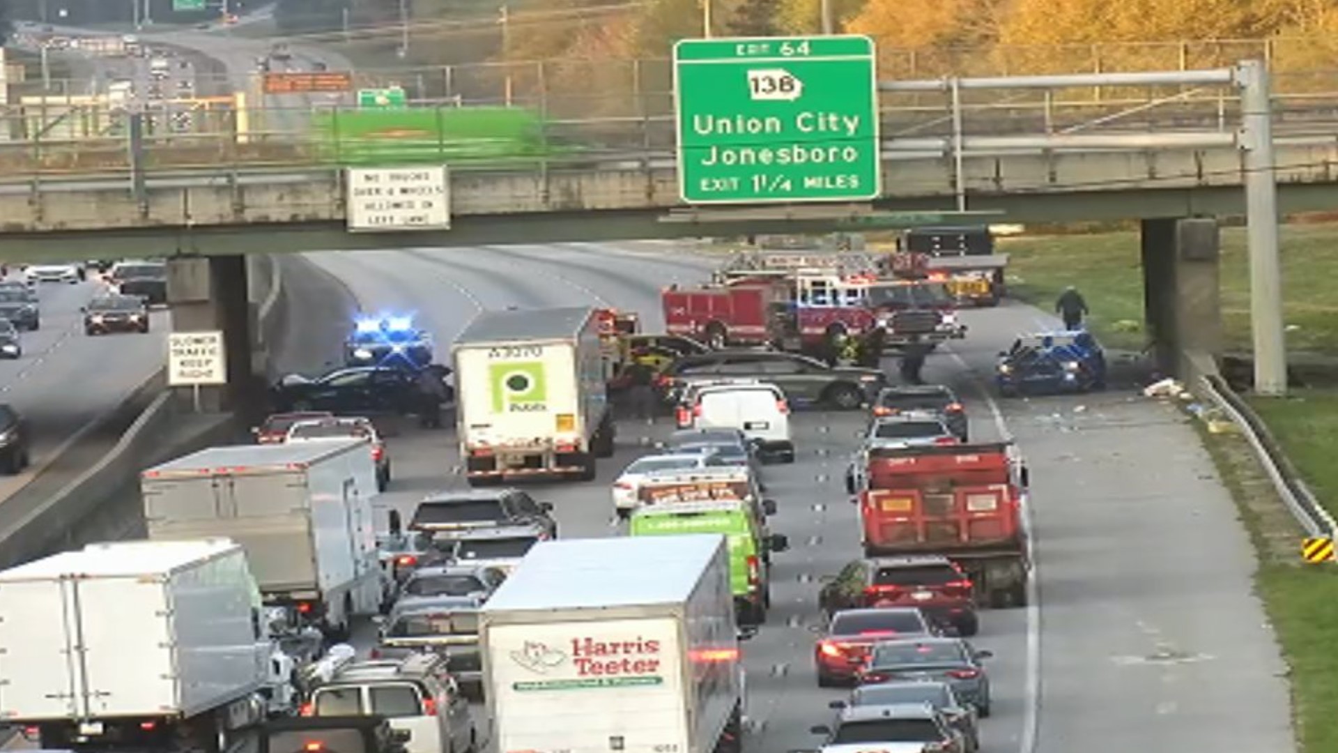 I-85 closed at Flat Shoals Road due to crash on Tuesday | 11alive.com